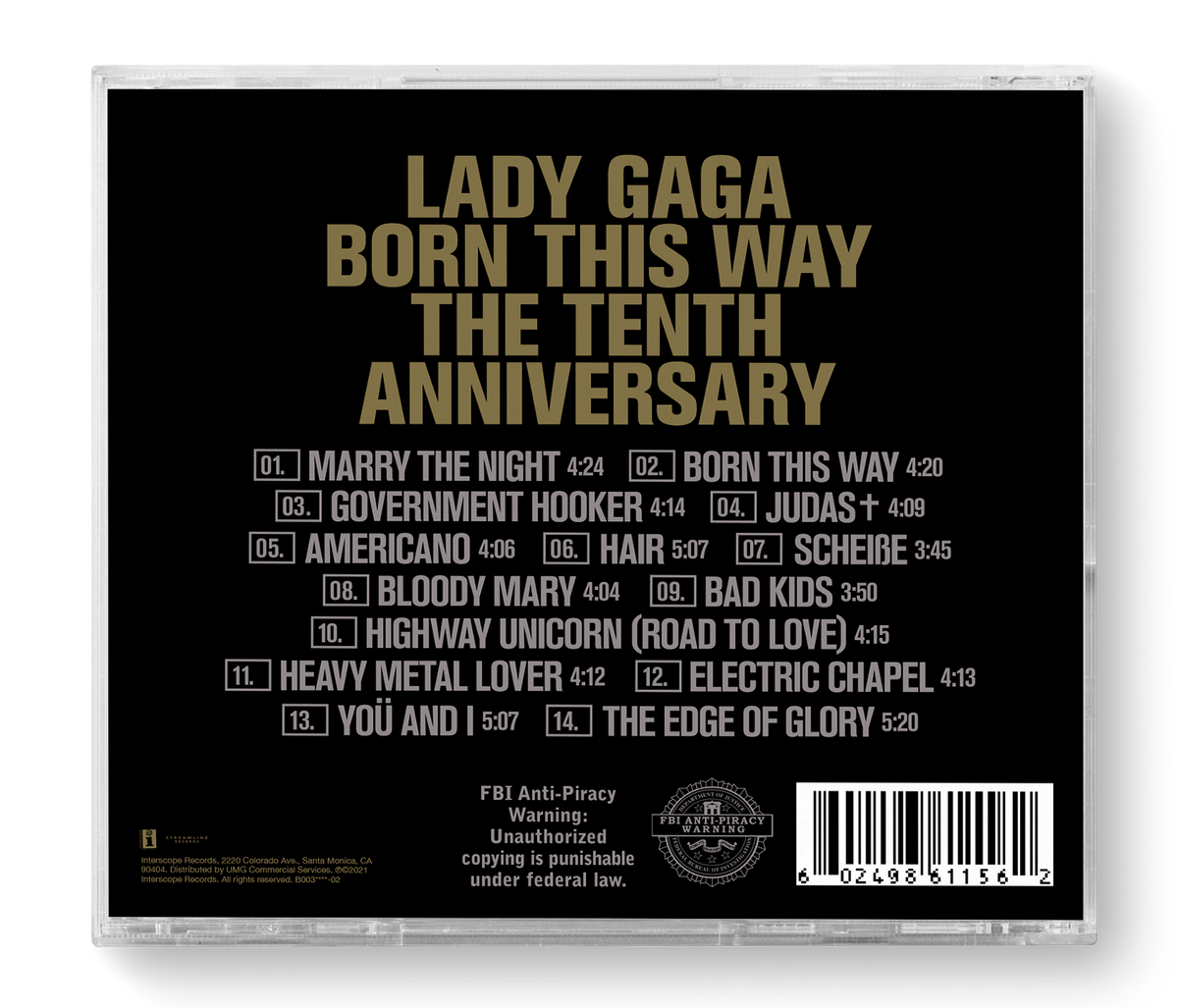 BORN THIS WAY (THE TENTH ANNIVERSARY) – Lady Gaga Official FR